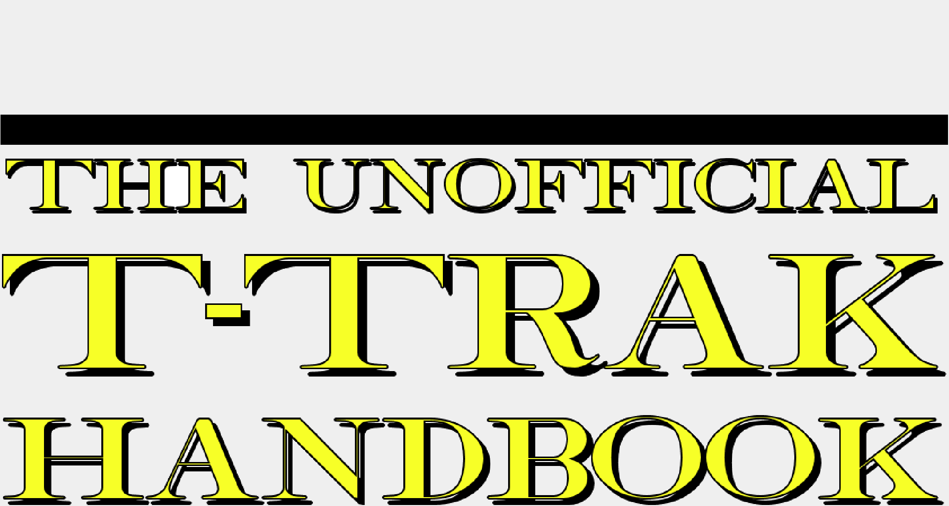 Unofficial TTrak Handbook (small modules for N-scale railroads)